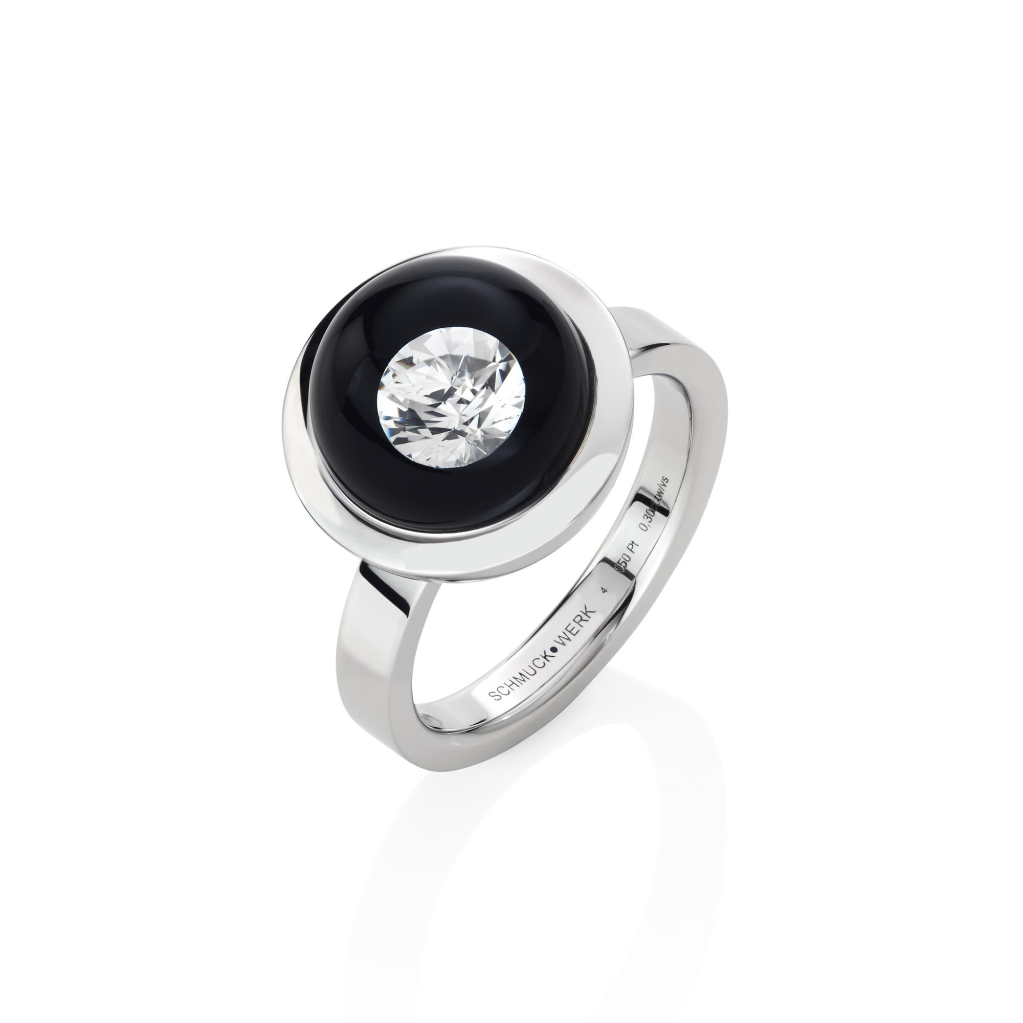 Schmuckwerk Glasklar Ring - DR607-PT-GS